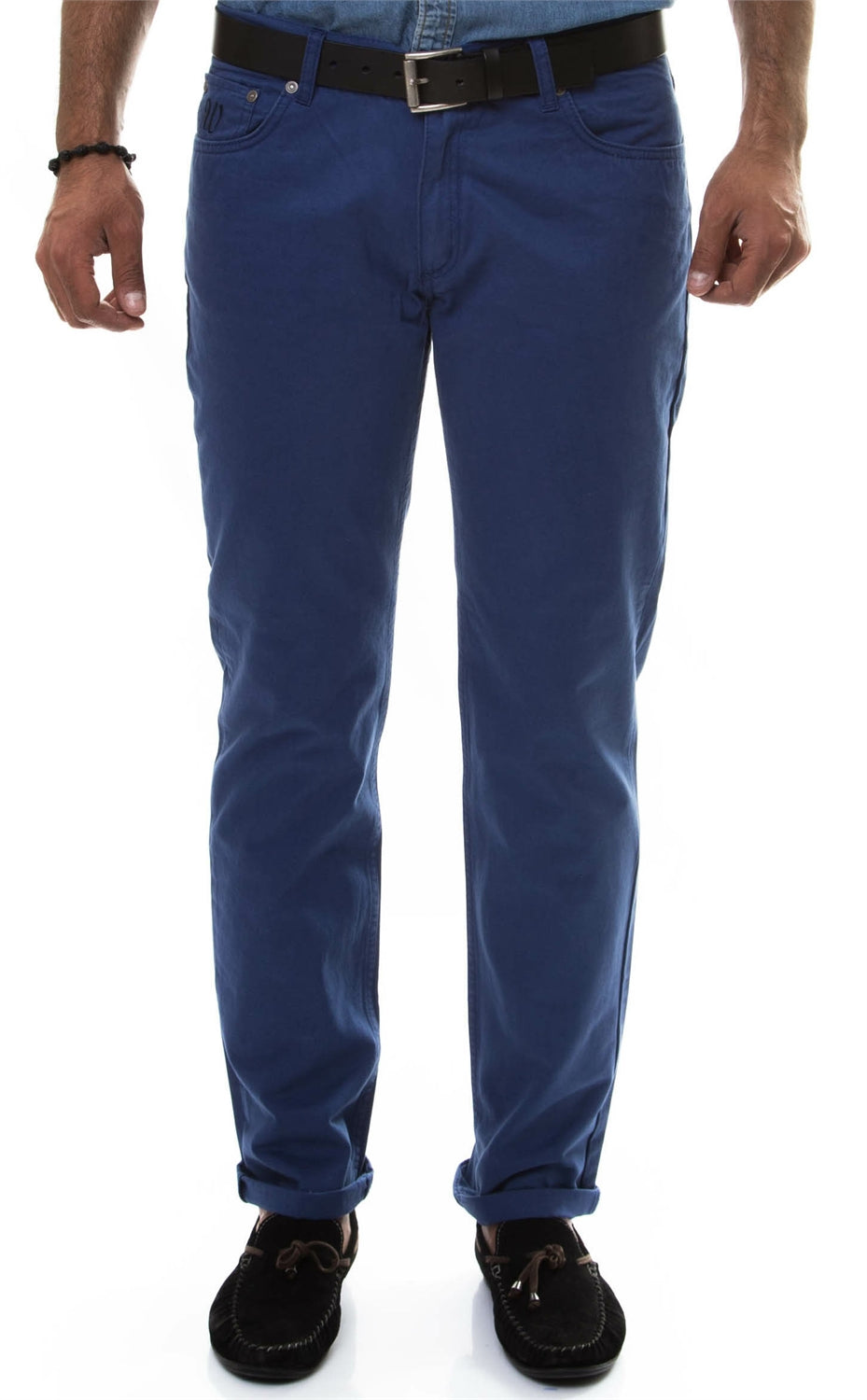 Slim Fit 5 Pocket Cotton Blue Men Trousers – Wessi