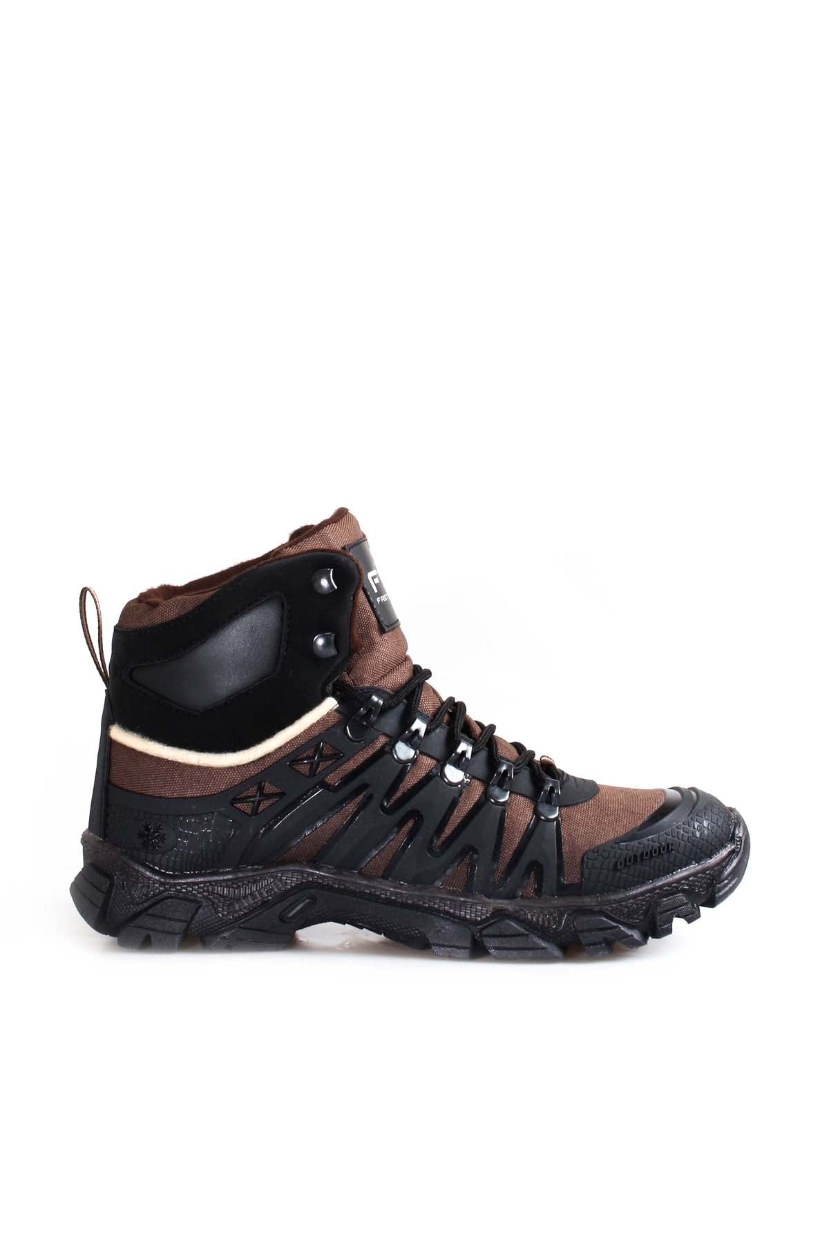 Men's Rugged Outdoor Hiking Boots with Black and Brown Detailing - Wes ...